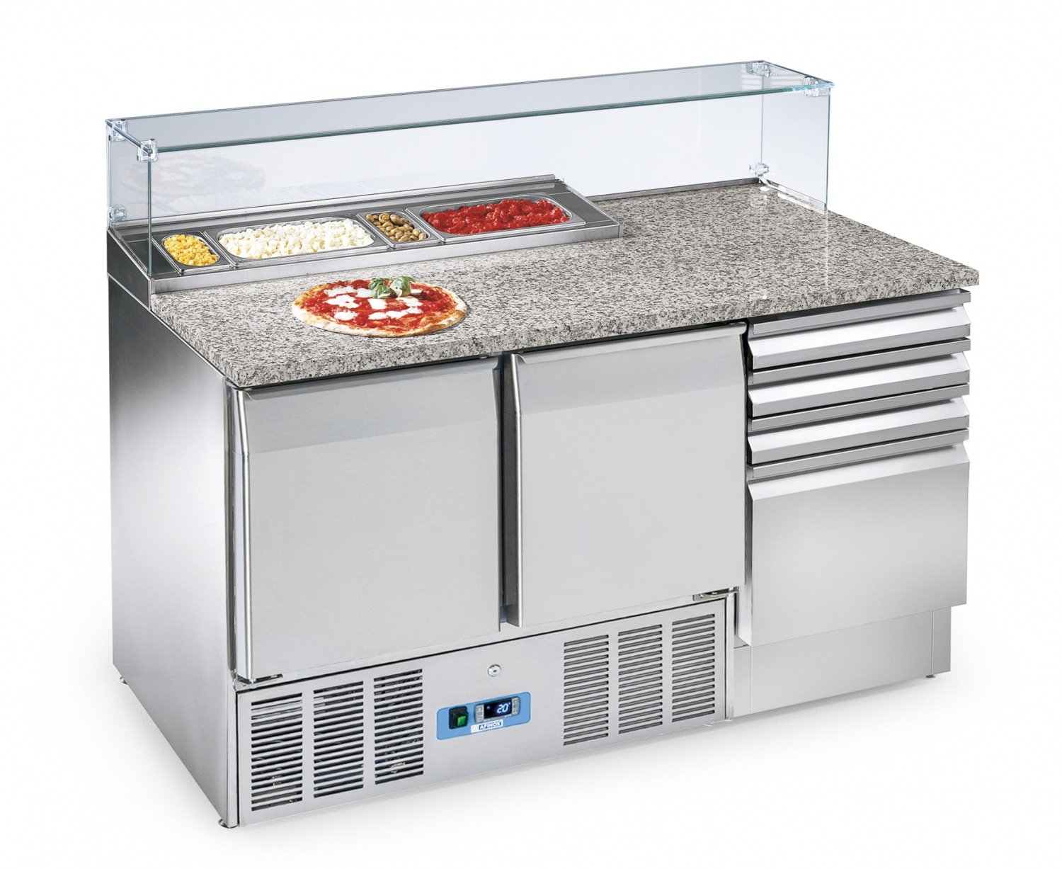 Pizza counters and tables - Refrigerated worktops for perfect pizzas
